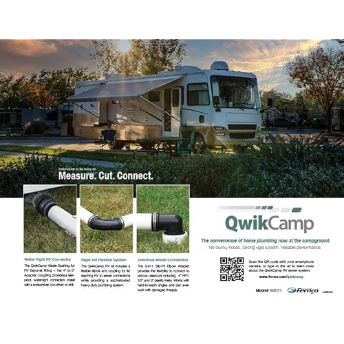 Snapklik.com : Fernco QwikCamp RV And Camper Sewer Waste Plumbing ...