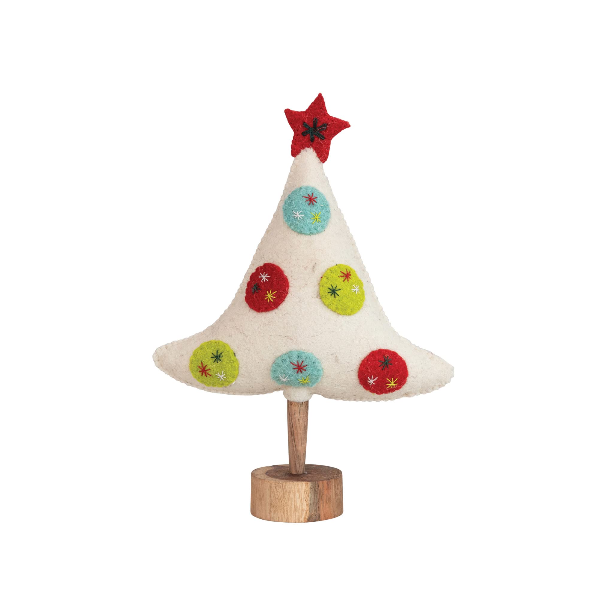 Amazon.com: Creative Co-Op 9" L x 3" W x 12" H Handmade Wool Felt Tree ...