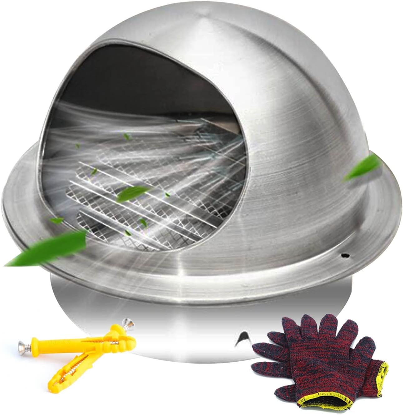 Air Ventilation Outlet Hood, 60-300mm Diameter Round External Extractor ...