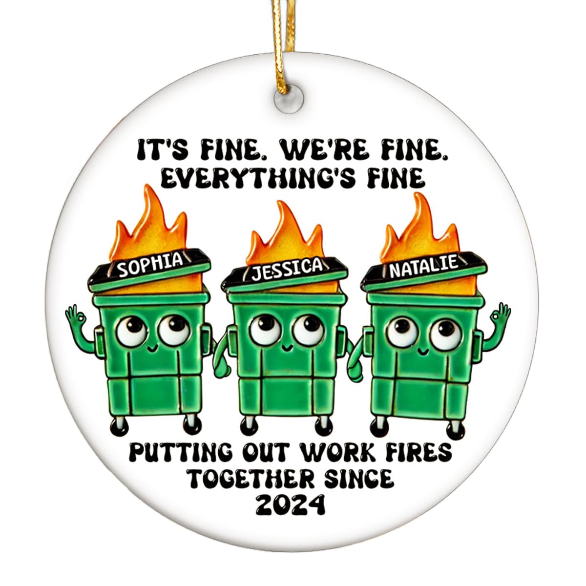 Amazon.com: GIFTYGIFTS Putting Out Work Fires Together Work Bestie ...