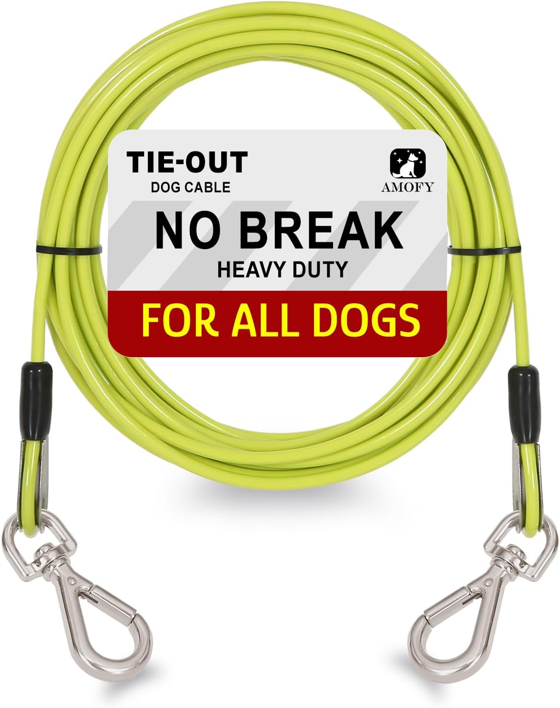 Amazon.com : Dog Tie Out Cable for Dogs Pets - Heavy Duty Dog Tether ...