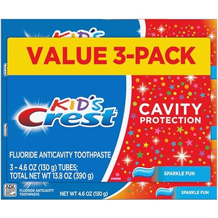 Amazon.com: Crest Kid's Toothpaste, Sparkle Fun (4.6 oz, 5 pk ...