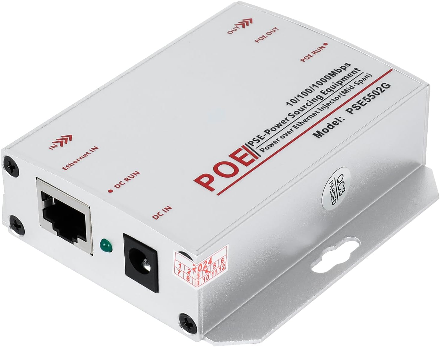 REVODATA Gigabit Industrial 30W PoE+ Injector, Convert Low Voltage DC ...