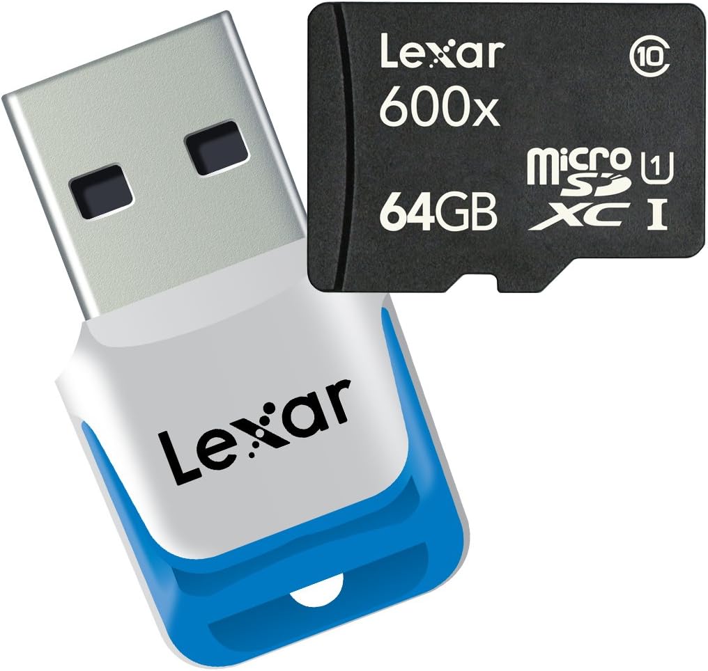 Amazon.com: Lexar High-Performance microSDXC 600x 64GB UHS-I Mobile ...