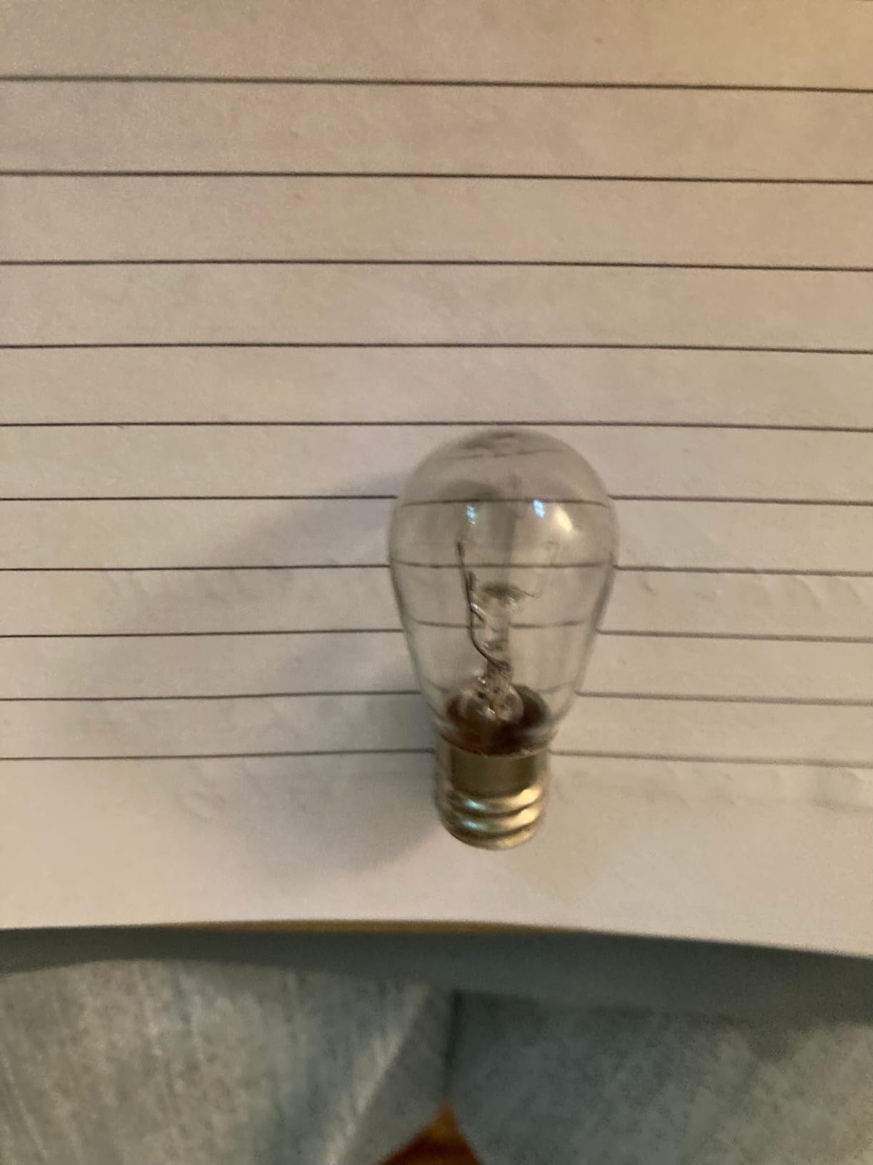 6 Watt Soft White S6 Dimmable Clear Appliance Incandescent Light Bulb 2 ...