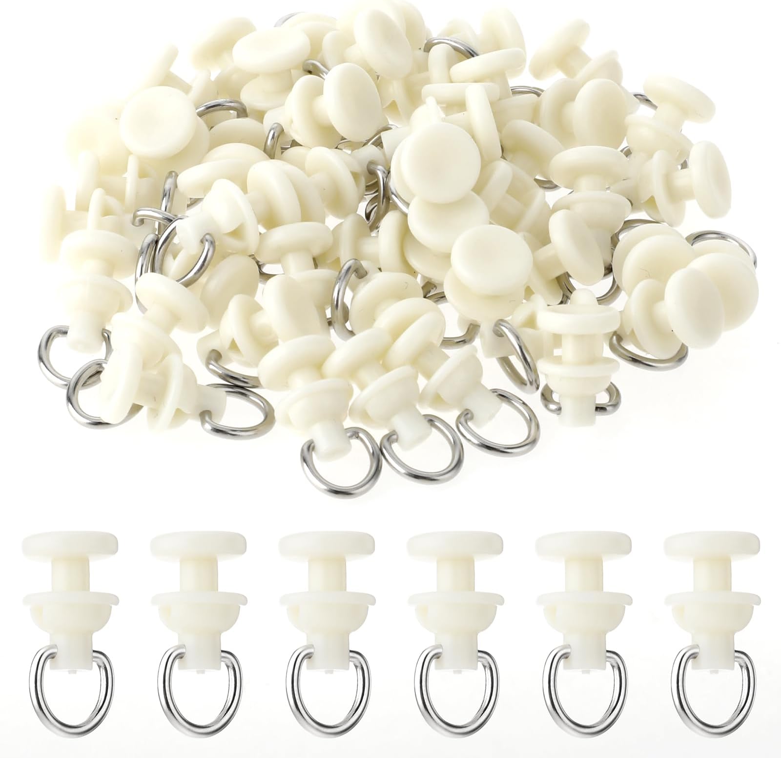 Amazon.com: Treely 40Pcs Ceiling Track Rollers Curtain Carrier Drapery ...