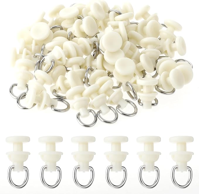 Amazon.com: GEEHUA 50 Pcs Plastic Curtain Track Glider, Ceiling Sliding ...