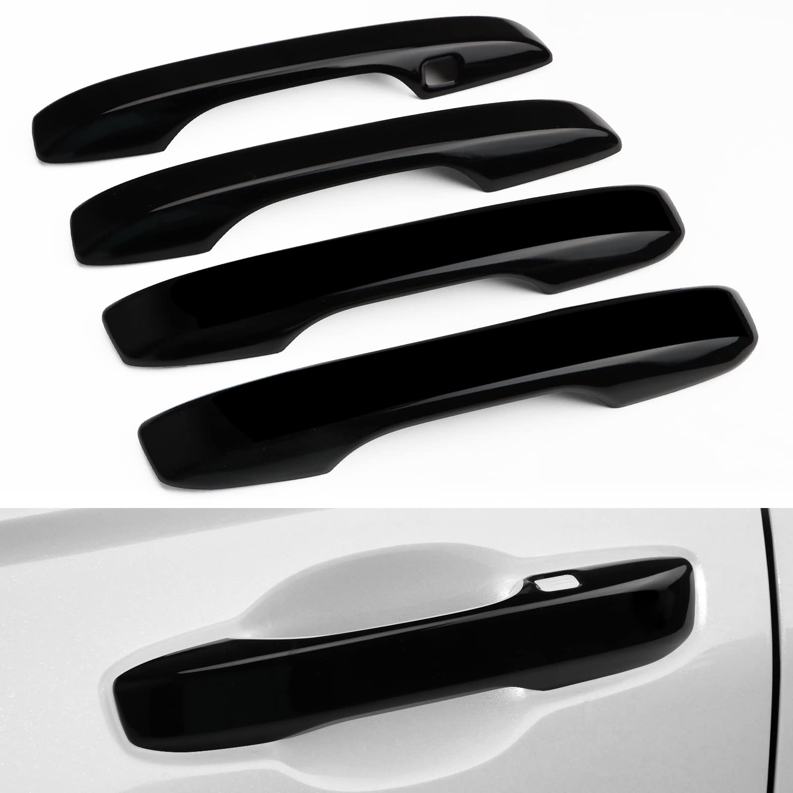 Snap On No-Glue Snap-On Door Handle Covers For Honda Civic 11th Gen ...
