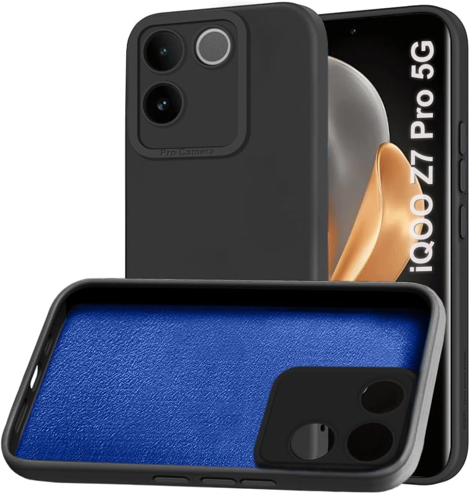 TheGiftKart Liquid Silicon Back Cover Case for iQOO Z7 Pro/Vivo T2 Pro ...
