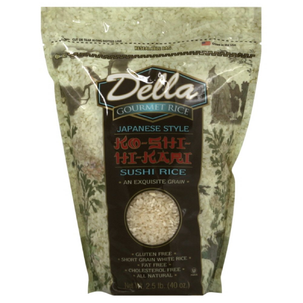 Amazon.com : Della Gourmet Rice Rice Sushi, 2.5000-pounds (Pack of4 ...