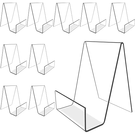 Amazon.com: 10 PCS 6‘’ x 4‘’ Acrylic Book Display Stand Clear Easel ...