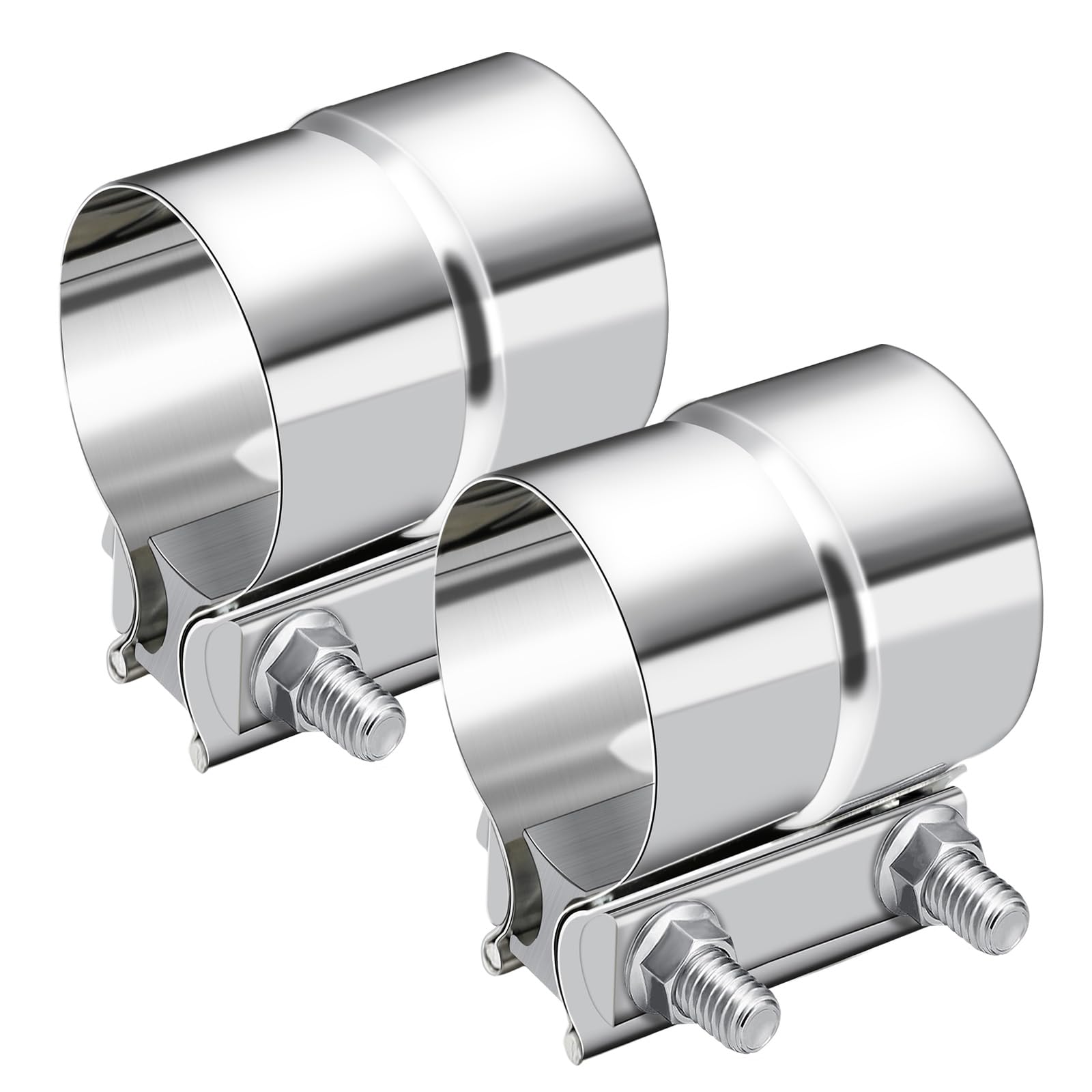 Amazon.com: Exhaust Clamp, Stainless Steel Muffler Band Clamp, Lap ...