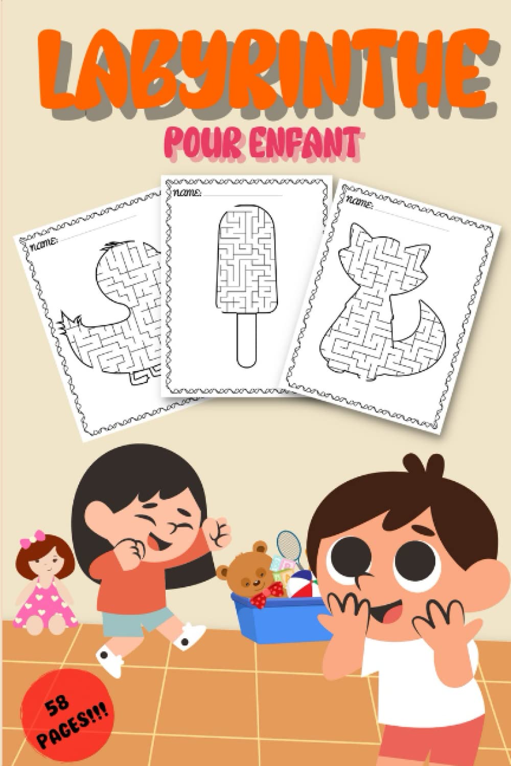 Labyrinthe enfants 5 ans et plus | Livre de jeux labyrinthes 5 ans 6 ...