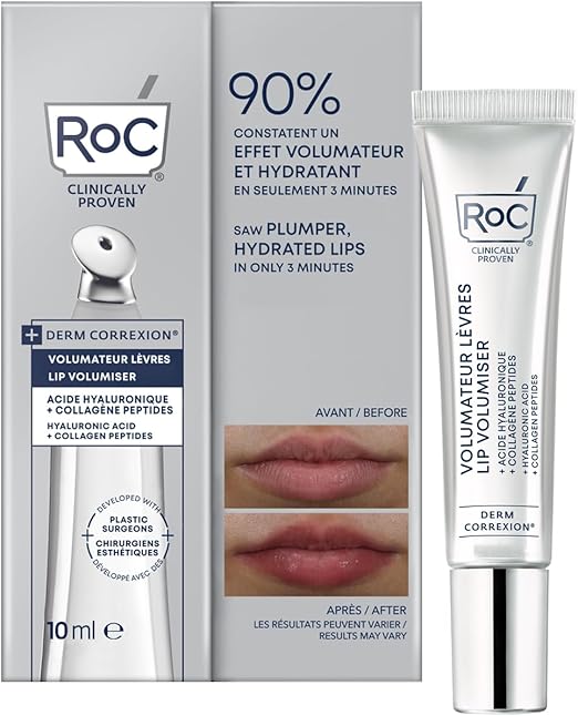 RoC Derm Correxion Lip Volumizer | Volumateur Lèvres, Baume Repulpant à l'Acide Hyaluronique ...