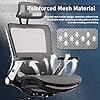 Amazon.com: Ergonomic Mesh Office Chair with Footrest, High Back ...