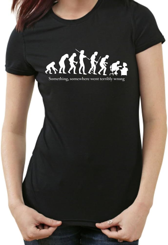 Amazon.com: "Something, Somewhere T-Shirt women's T-Shirt, Evolution ...