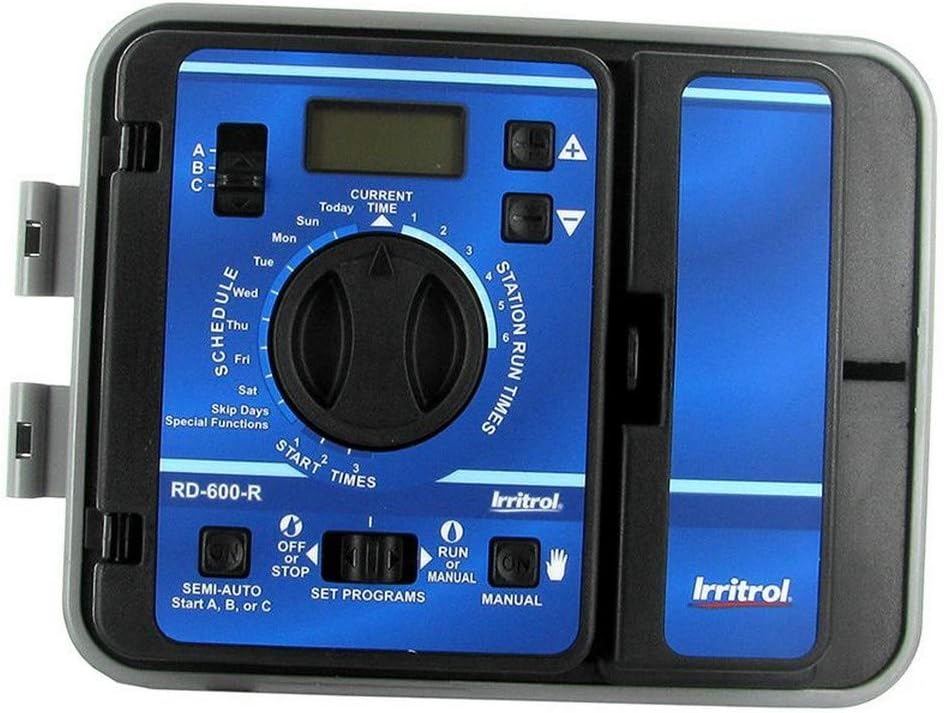 Irritrol Rain Dial RD600-EXT-R 6 Station Outdoor Irrigation Controller ...