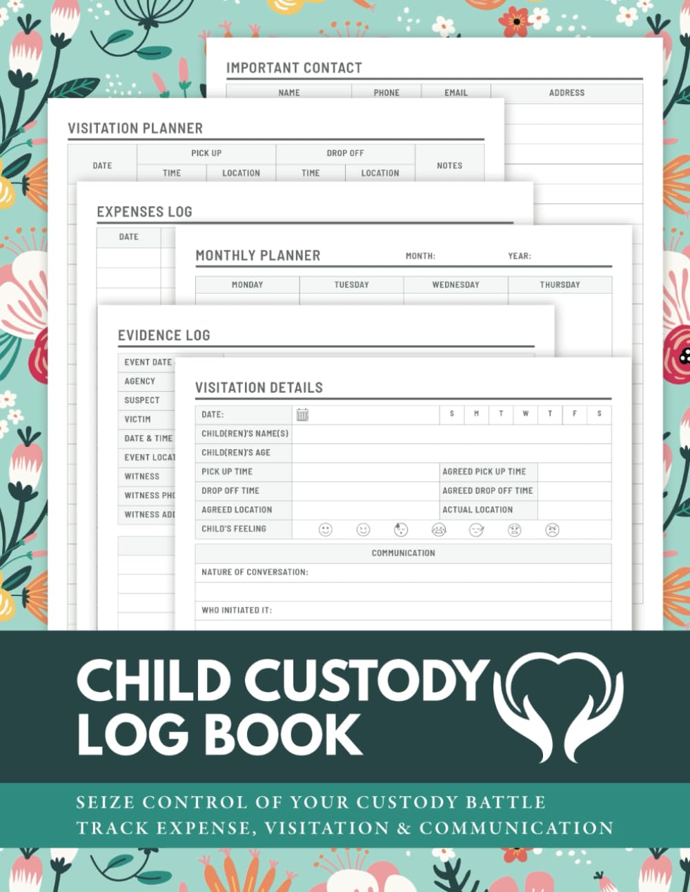 Child Custody Log Book: A Journal and Organizer for Custody Battles ...