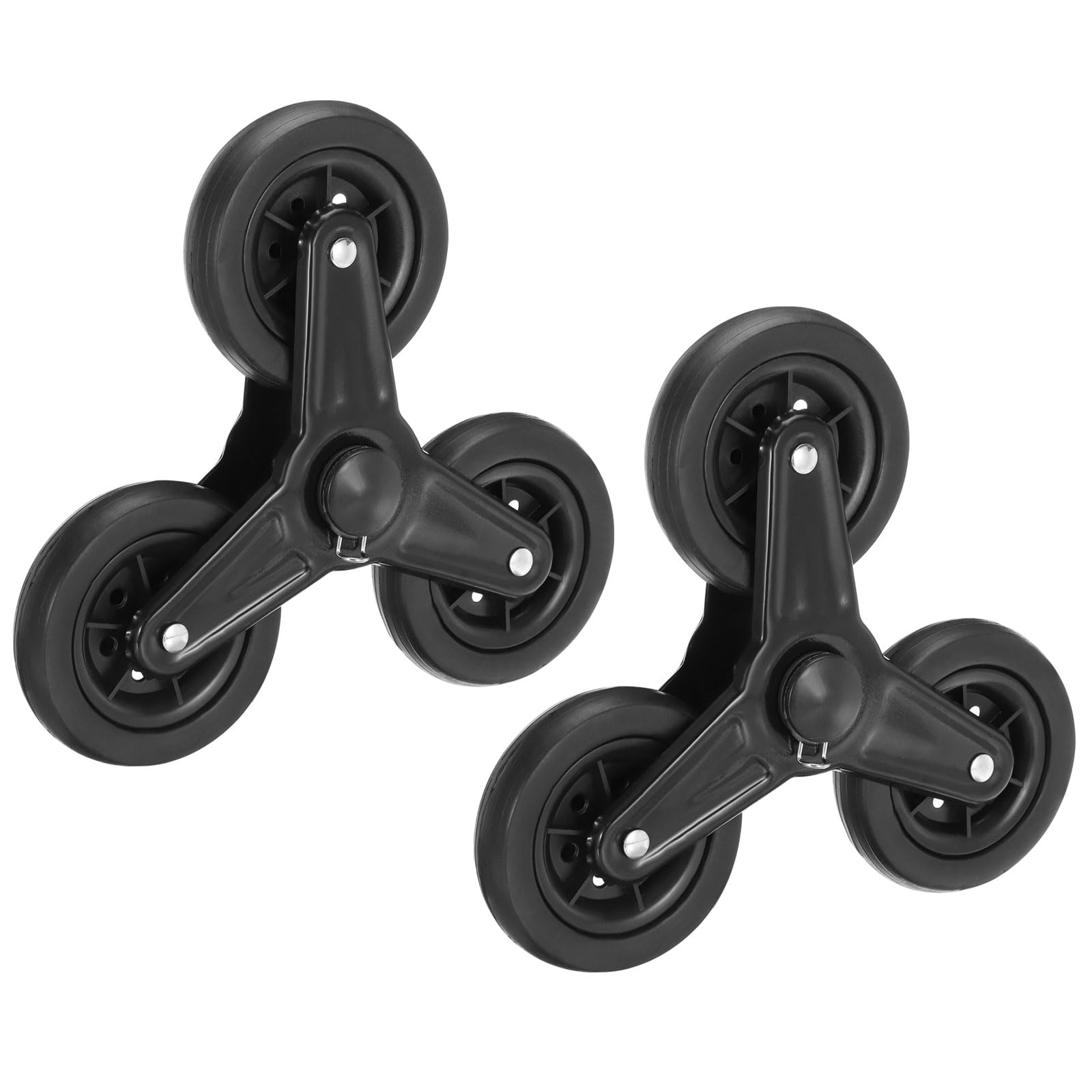 sourcing map Stair Climbing Wheels Replacement 8 Inch, 2 Pack Rubber ...
