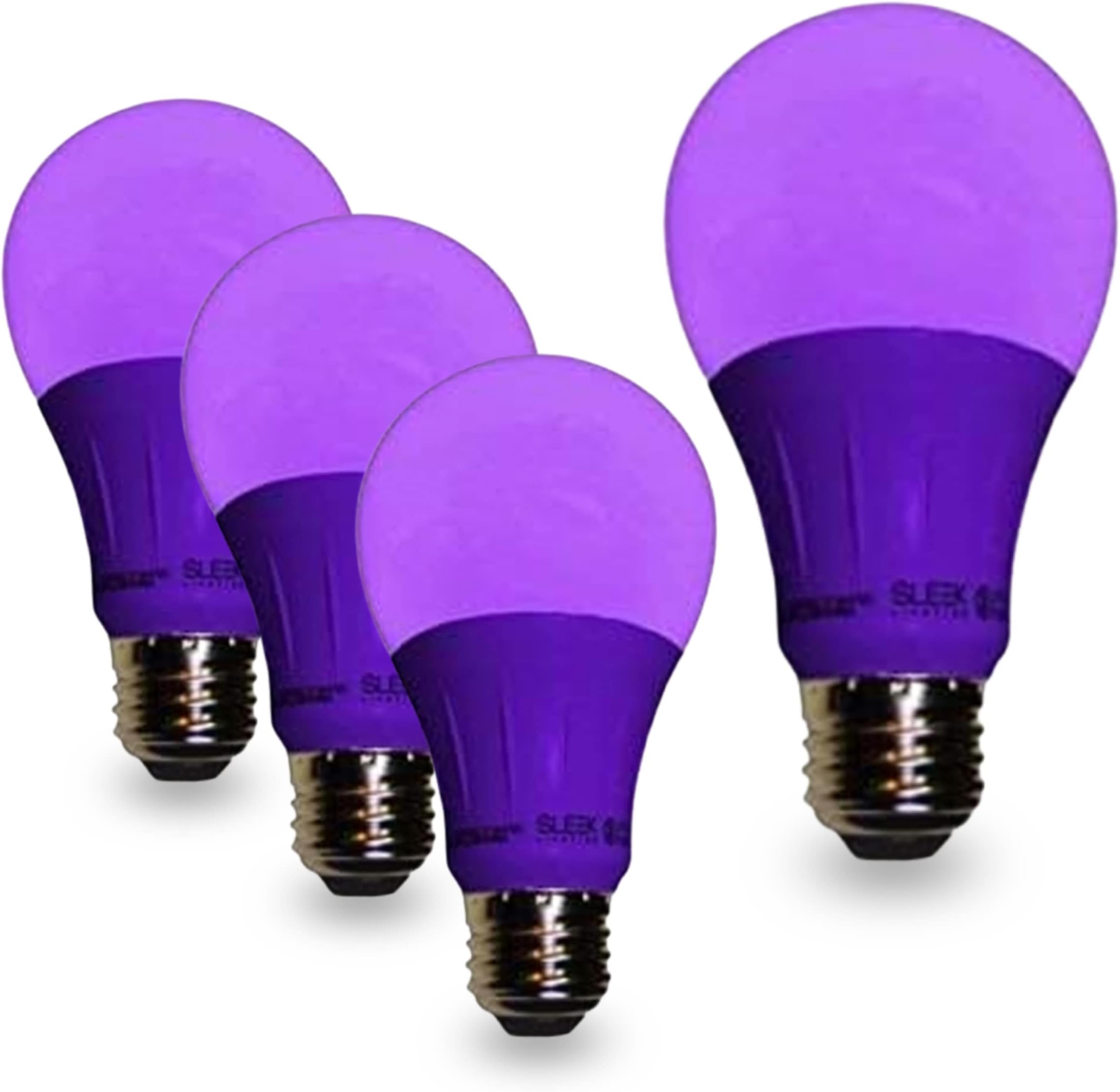 SLEEKLIGHTING Purple Light Bulb A19 LED, 120 Volt - 3-Watt Outdoor ...