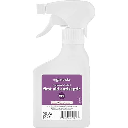 Amazon.com: Amazon Brand - Solimo 91% Isopropyl Alcohol First Aid ...