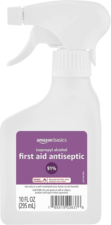 Amazon.com: Amazon Basics 91% Isopropyl Alcohol First Aid Antiseptic ...
