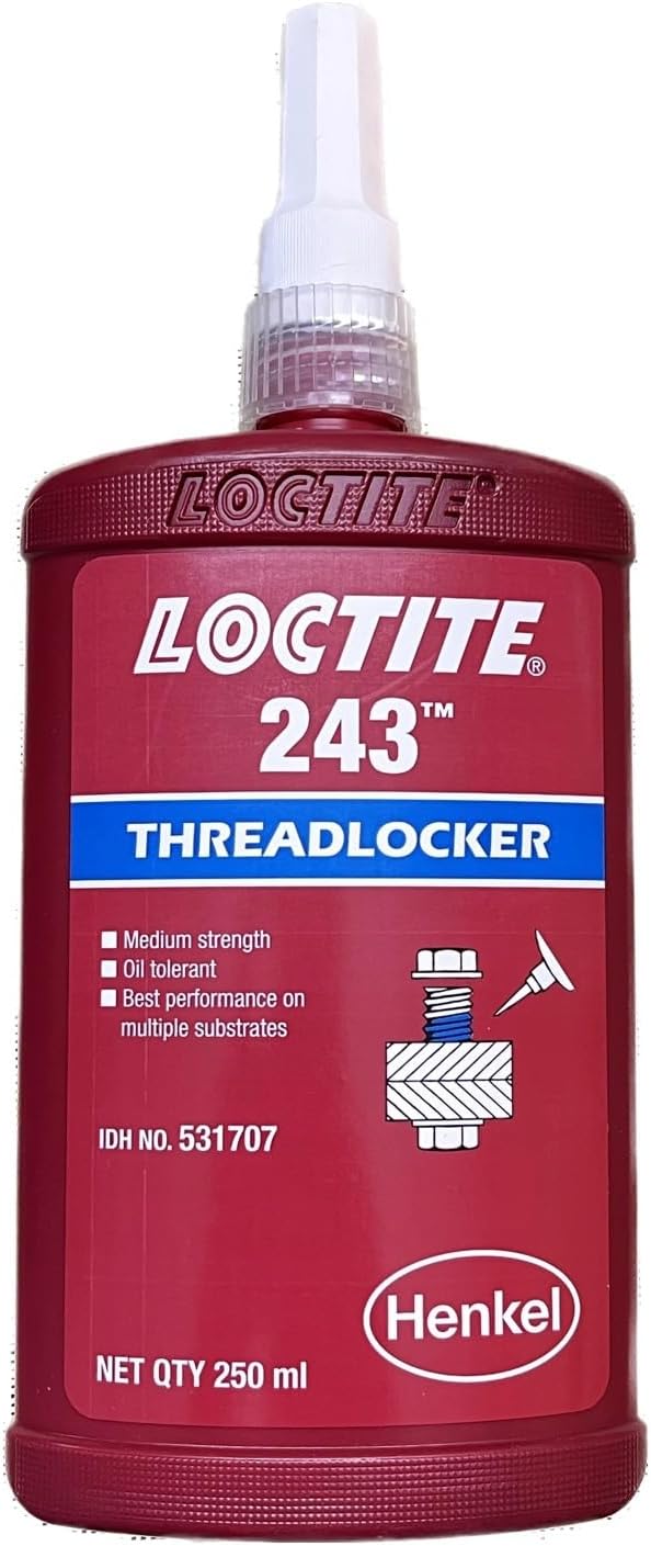 Loctite 243-250ml,Threadlocker,medium-strength, prevention of loosening ...