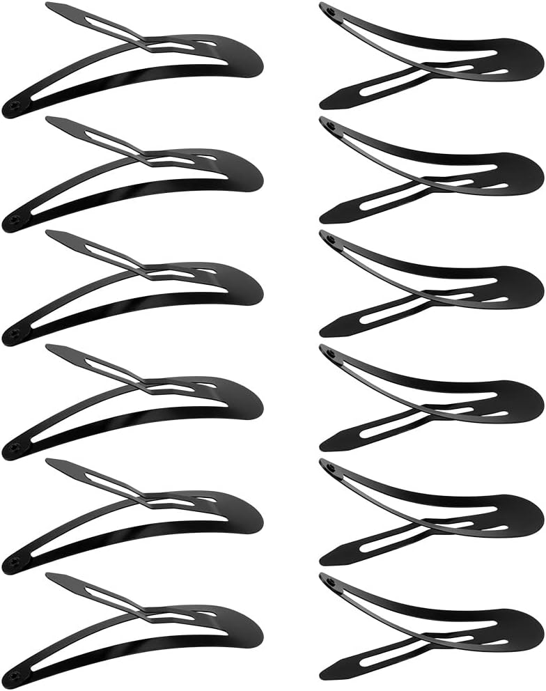 Amazon.com : 30 Pcs Snap Hair Clips, 3.1 Inch Big Size Barrettes Women ...