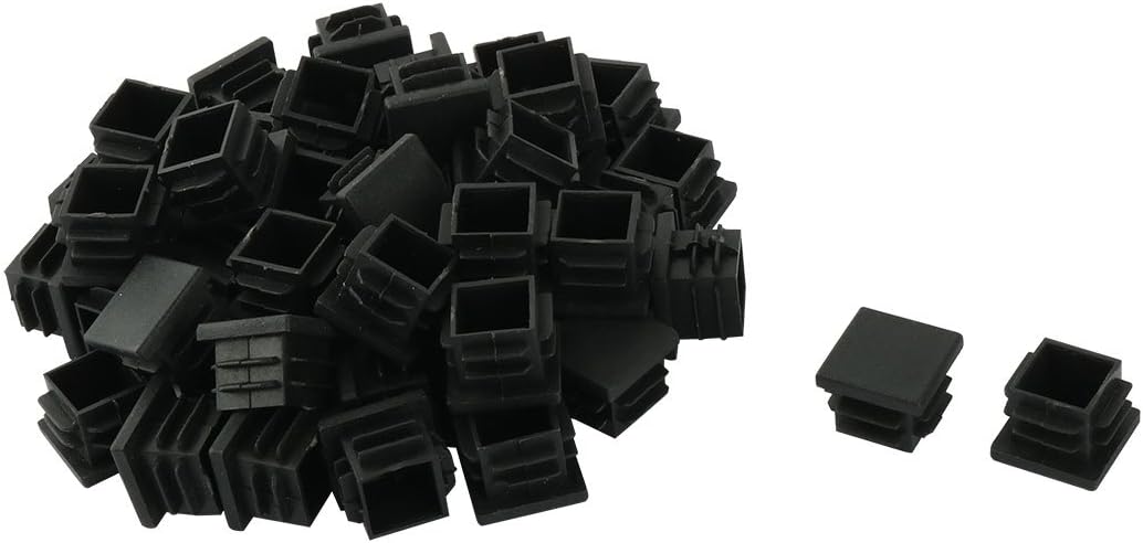 Amazon.com: uxcell Plastic Square Design Tube Insert End Blanking Cover ...