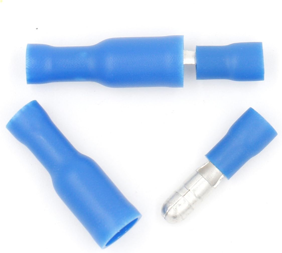 Amazon.com: 100pcs Male & Female Insulated Wire Bullet Crimp Connector ...