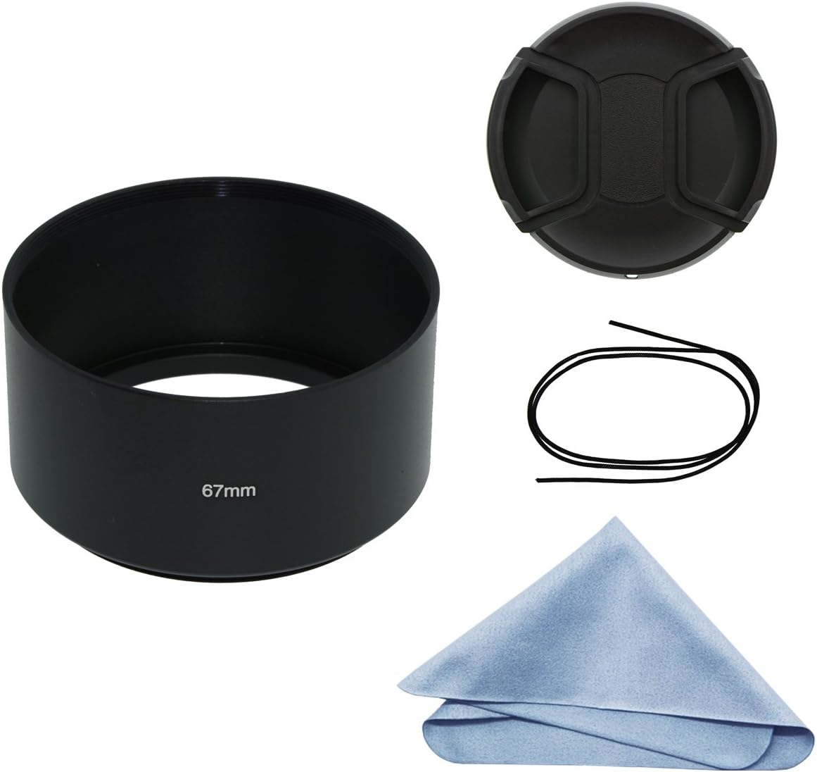 Amazon.com : Fotodiox 3-Section Rubber Lens Hood, Sun Shade, 67mm ...