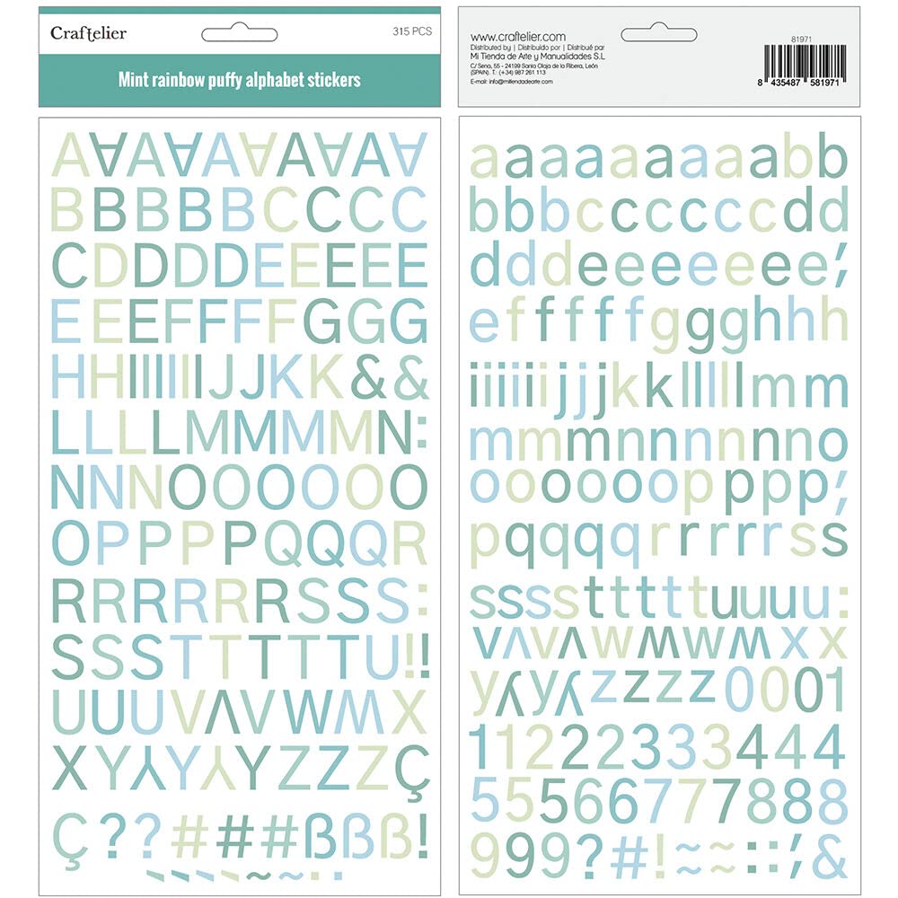 Amazon.com: Craftelier - Puffy Alphabet Stickers in Uppercase and ...