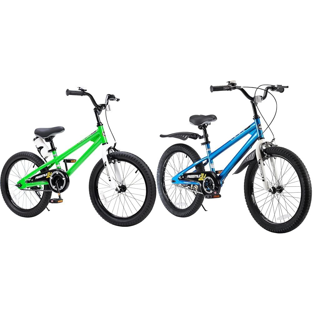 Amazon.com : Royalbaby Freestyle Kids Bike Bundle with 18 Inch Green ...