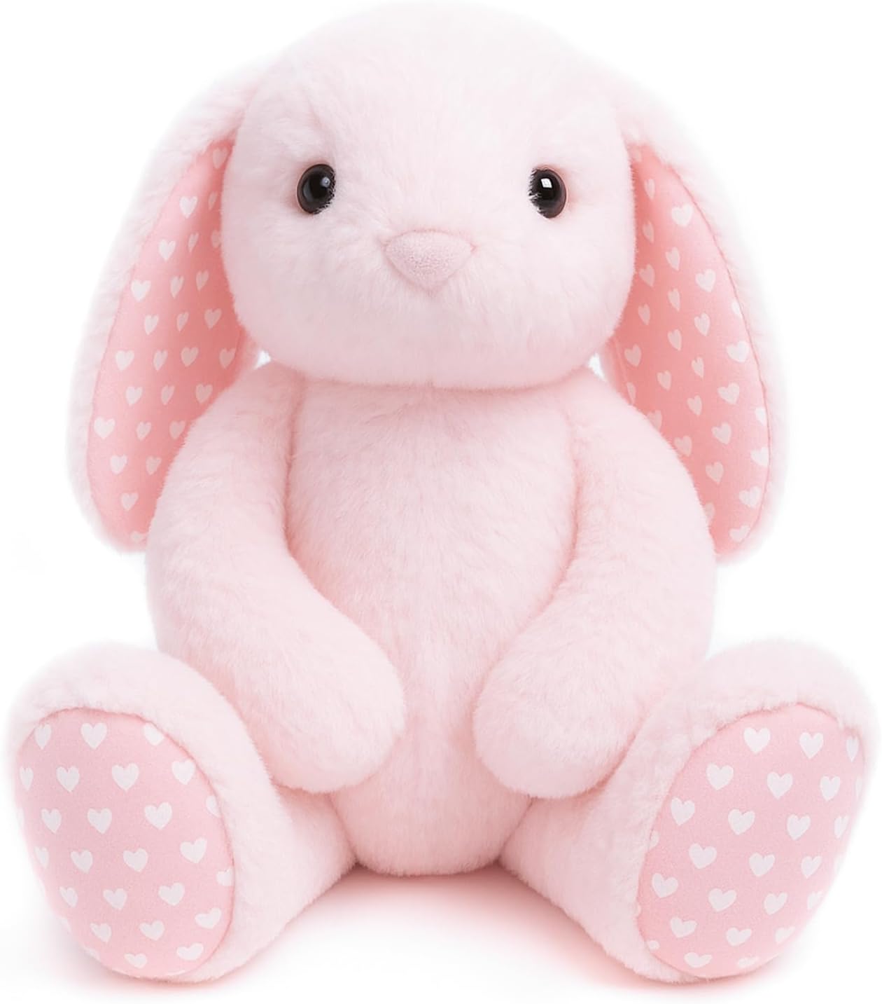 Amazon.com: WEIGEDU Pink Rabbit Bunny Stuffed Animal Plush Toy for Kids ...