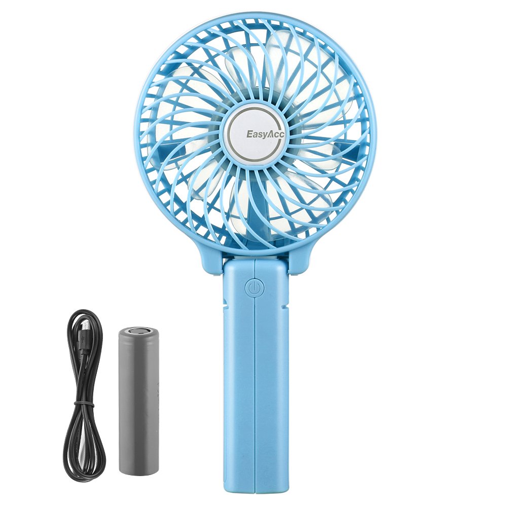EasyAcc Handheld Electric USB Fans Mini Portable Outdoor Fan with ...