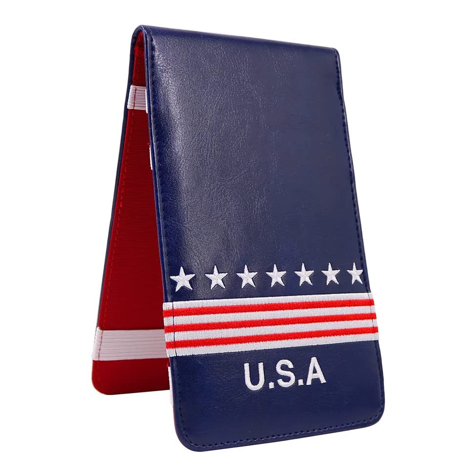 Amazon.com : Golf Scorecard Holder – USA Yardage Book Cover – High-End ...