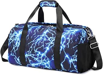 Amazon.com | Kids Overnight Duffle Bag Girls Boys Sports Gym Bag with ...