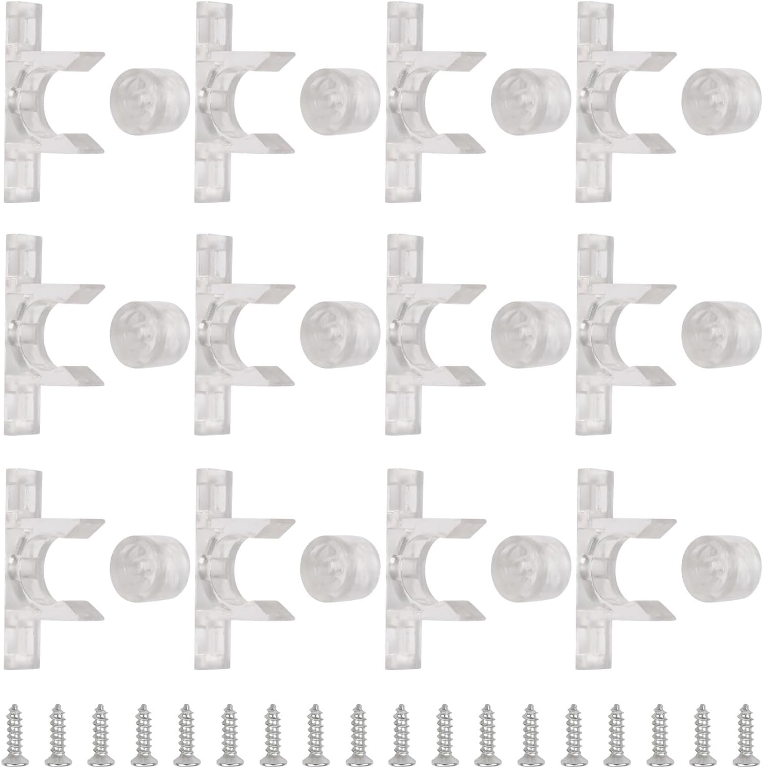 UFURMATE False Cabinet Front Clip, 12PCS Plastic Clear False Front ...