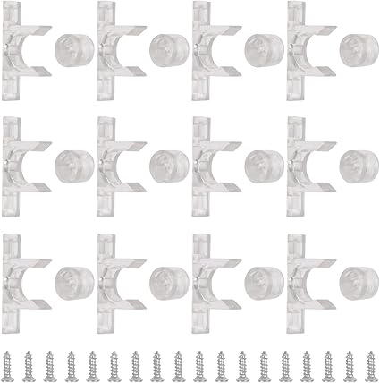 UFURMATE False Cabinet Front Clip, 12PCS Plastic Clear False Front ...