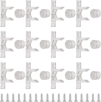 UFURMATE False Cabinet Front Clip, 12PCS Plastic Clear False Front ...