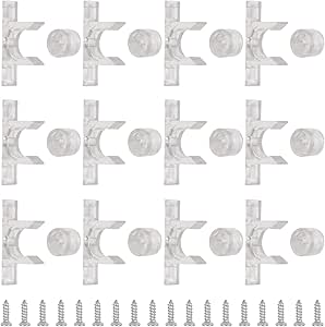 UFURMATE False Cabinet Front Clip, 12PCS Plastic Clear False Front ...