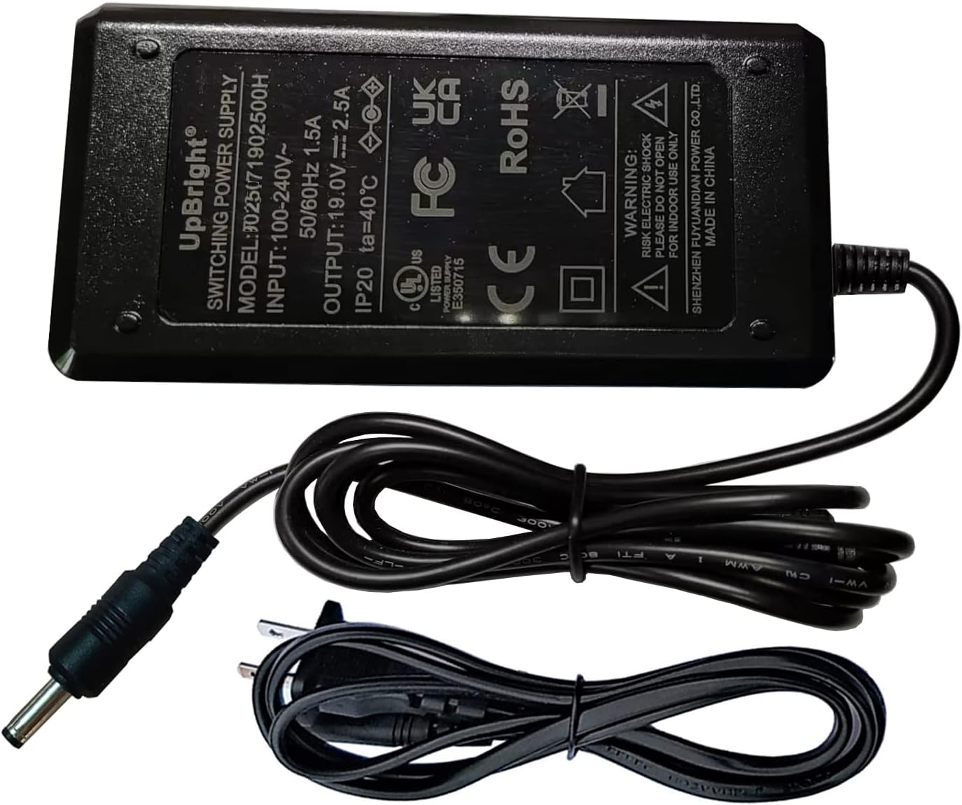 Amazon.com: UpBright 19V UL AC/DC Adapter Compatible with Dynabook ...