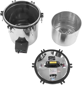 High Pressure Steam Autoclave, Stainless Steel 18L Dry Combustion Steam ...