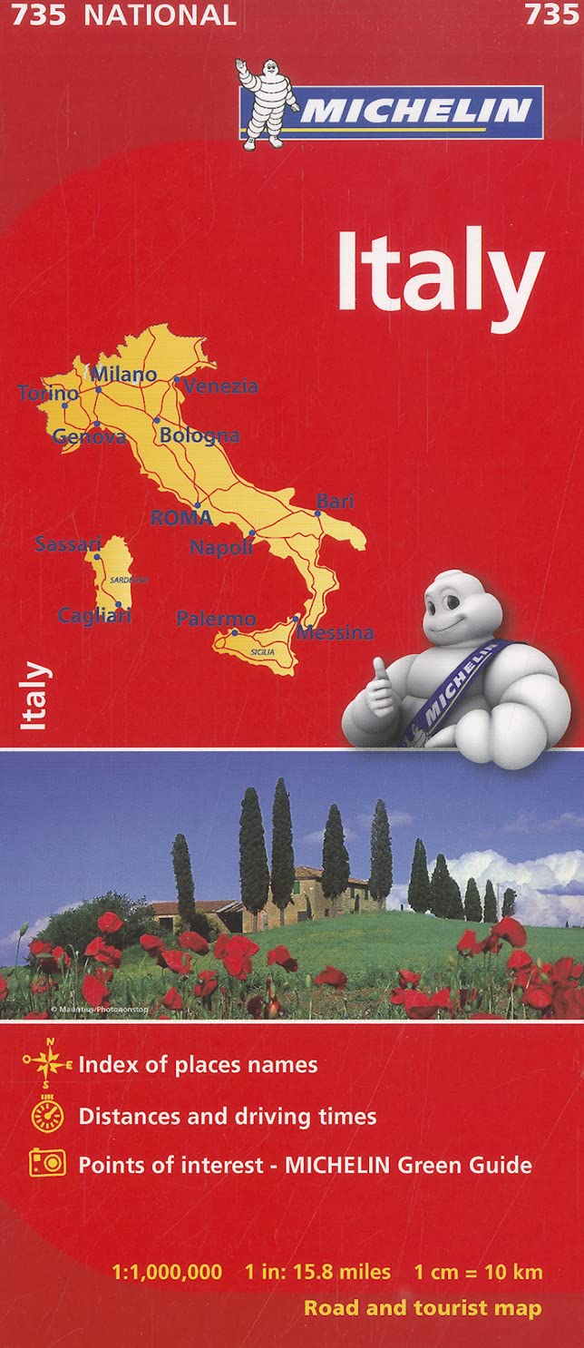 Italy - Michelin National Map 735 : Michelin: Amazon.co.uk: Books