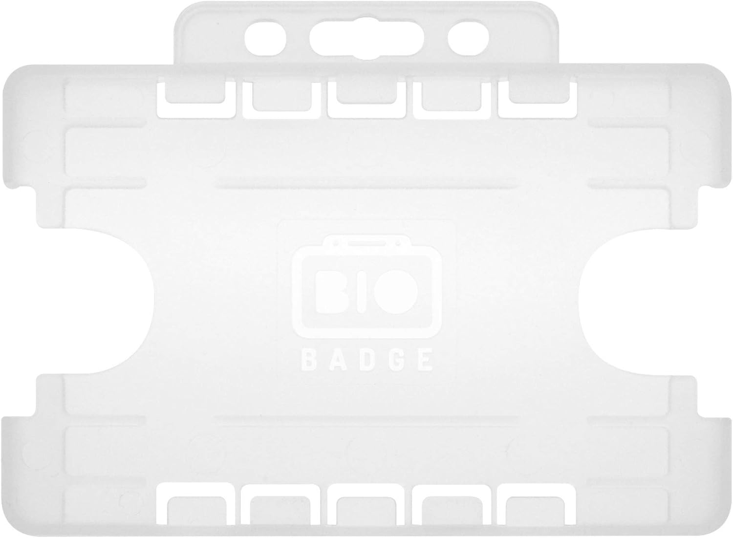 ID Card It 2 x Double sided Identity ID Card Pass Badge Holder CLEAR ...