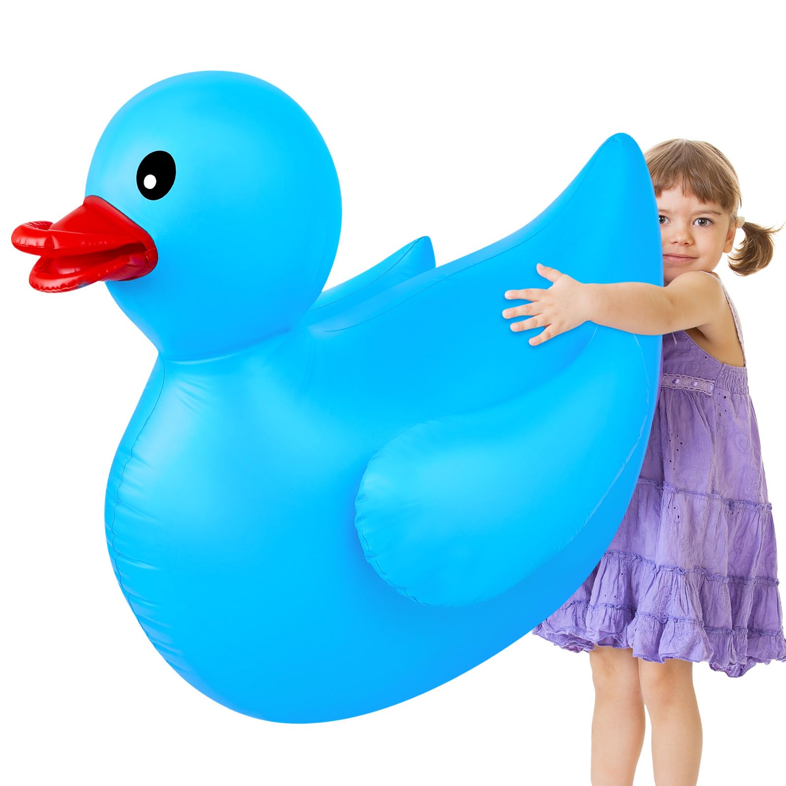 Amazon.com: Hungdao 4 Feet Giant Inflatable Duck Huge Rubber Duck Large ...