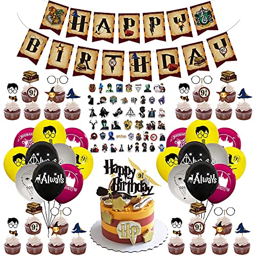 100PCS Magical Wizard Birthday Party Decorations,Magical Wizard Party ...