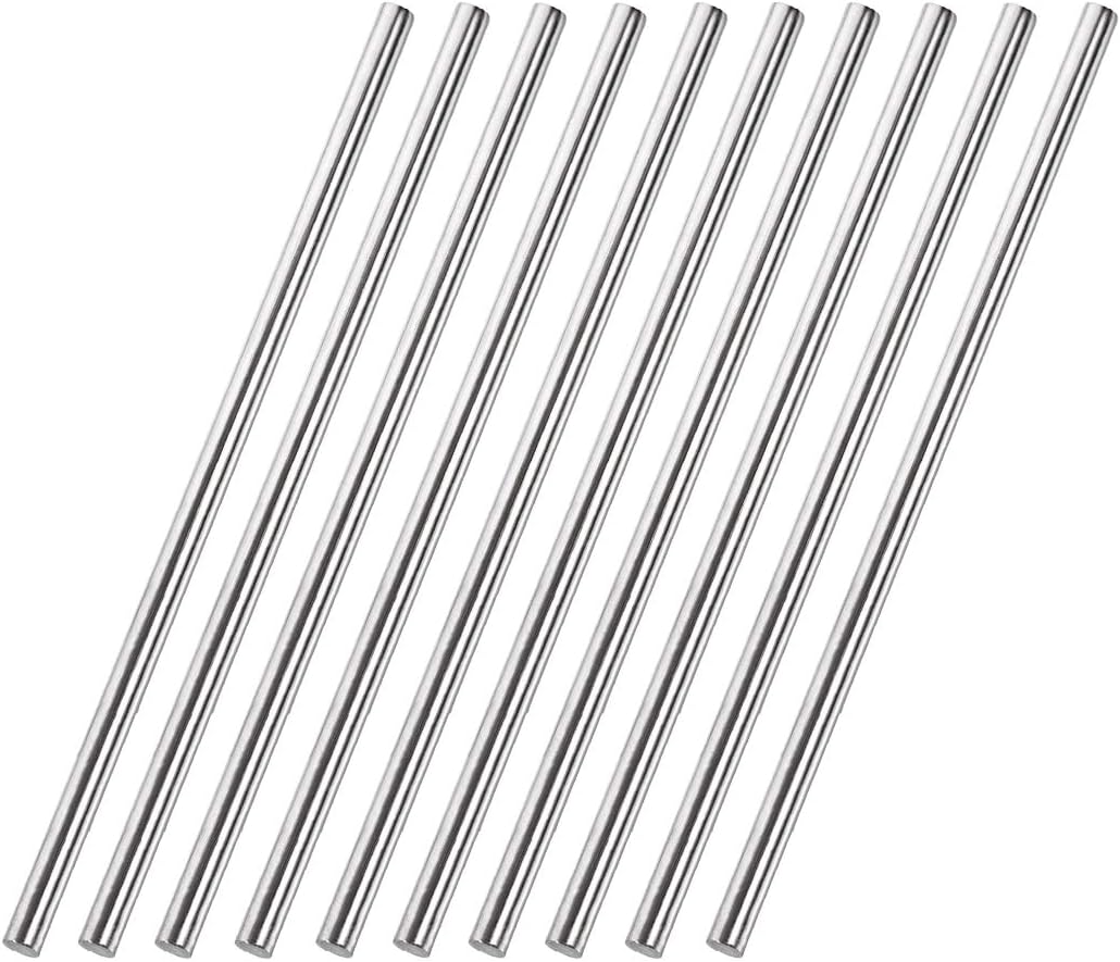 uxcell 5mm x 200mm 304 Stainless Steel Solid Round Rod for DIY Craft - 10pcs: Amazon.com ...