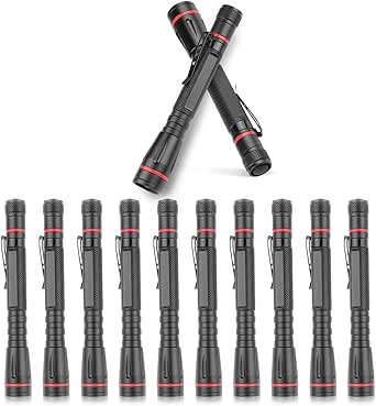 LED Pocket Flashlight Pen Light Small Handheld Penlight Mini Torch with ...