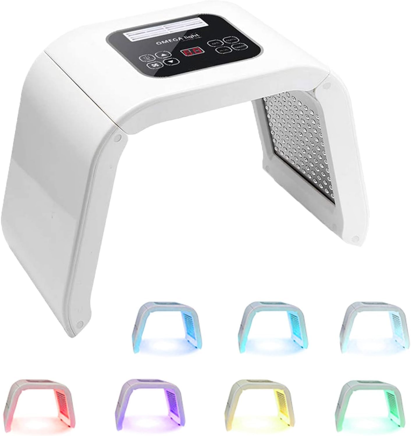 Amazon.com: LED Face Light, 7 Color LED Facial Lamp, LED Face Mask, SPA ...